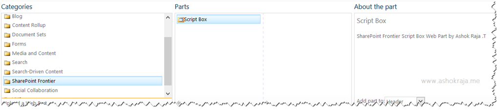Script Box Webpart For Sharepoint 2013 And 2010 To Easily Refer Javascript And Style Sheets In